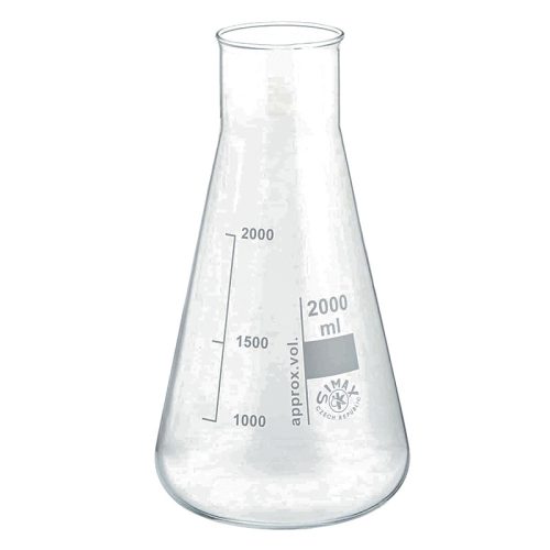 Erlenmeyer gradué - 2000ml - Le Comptoir du Brasseur